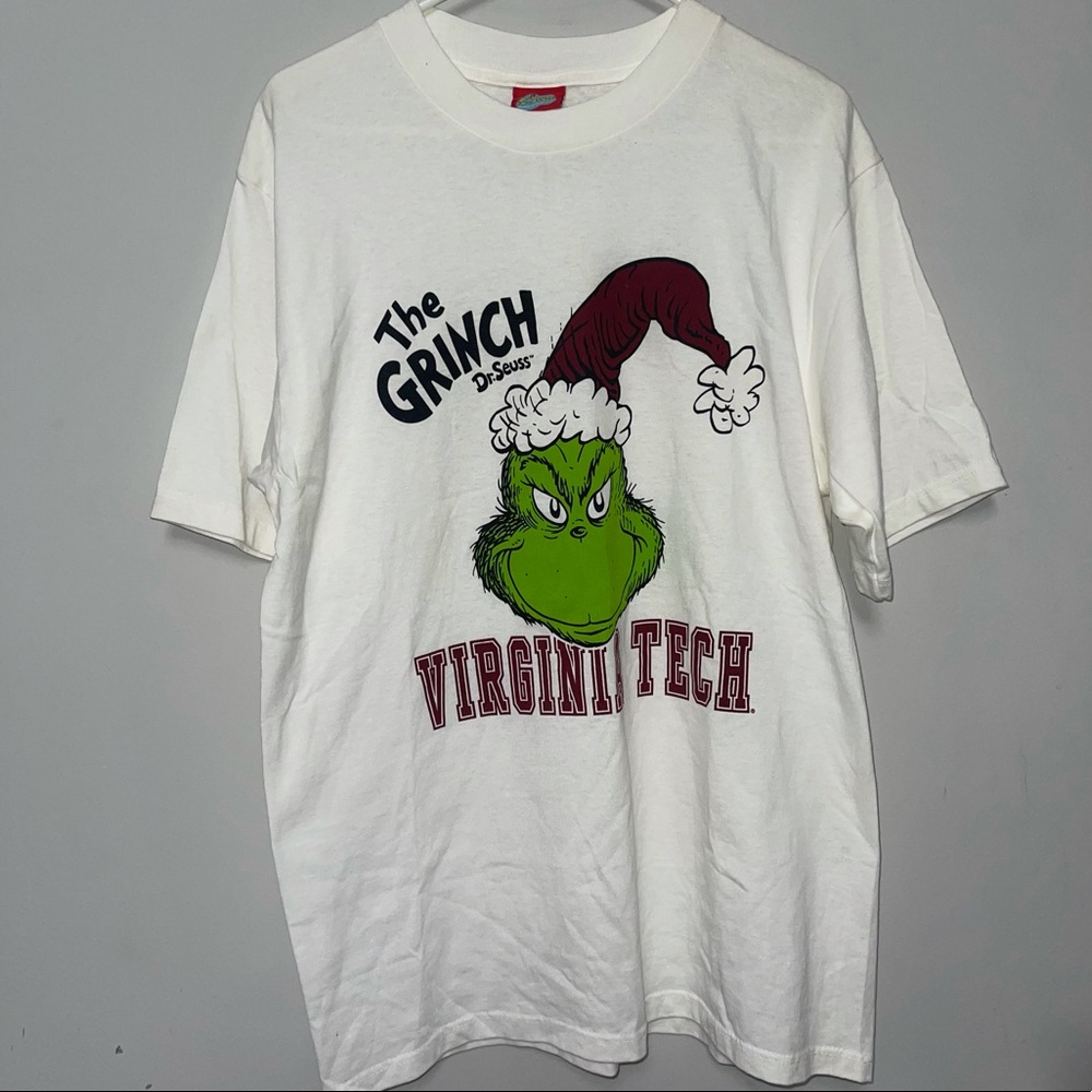 Vintage Dr. Seuss’s The Grinch Virginia Tech T-Shirt - Gem